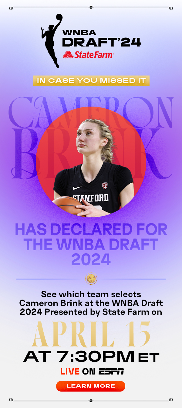 Cameron Brink Declared for the 2024 WNBA Draft - Wnba